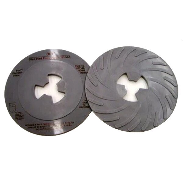 3M Disc Pad Face Plate, Ribbed, 7.000" Diameter