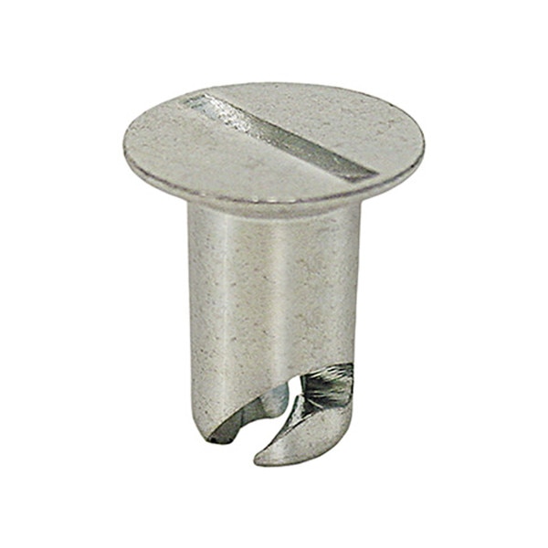 Dzus Button, Slotted Head, Flush Head, Natural
