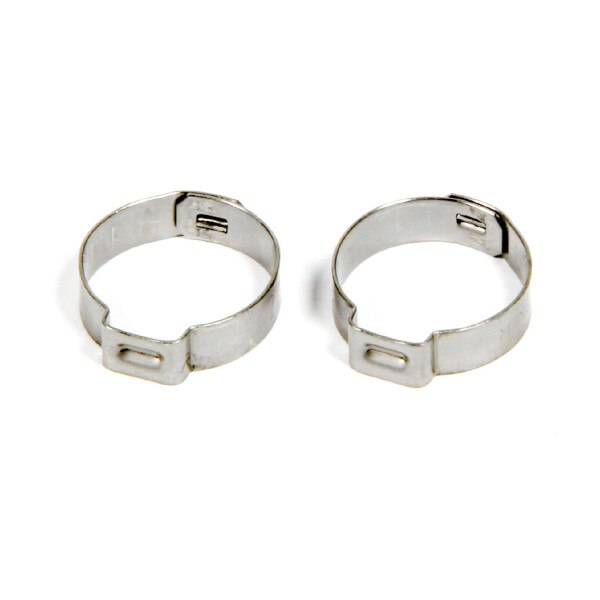 Fragola Push-Lok Clamp, #6 AN, Stainless, Natural, Pair