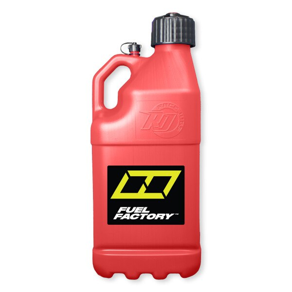 Fuel Factory Fuel / Utility Jug, Plastic, 5 Gallon Capacity, Square, Red