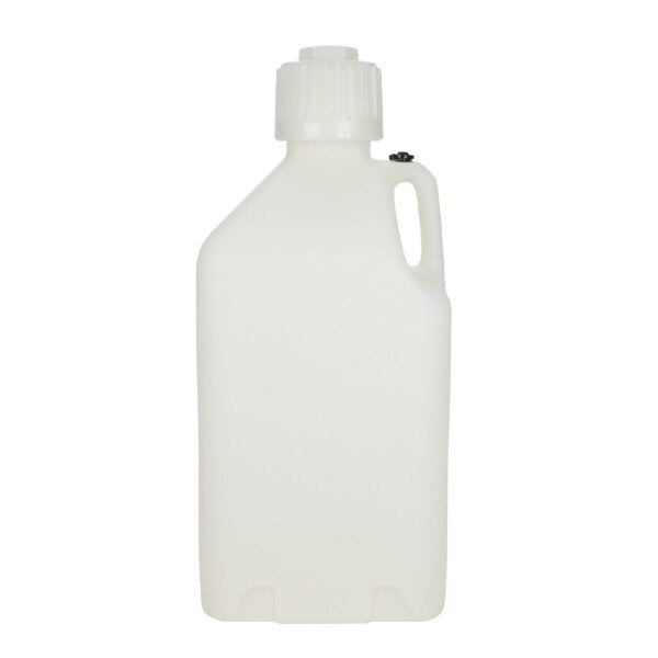 Scribner Fuel / Utility Jug, Plastic, 5 Gallon Capacity, Square, White