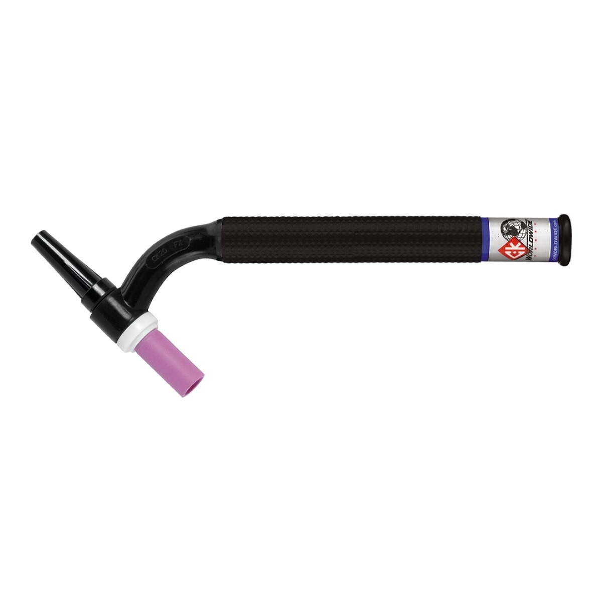 Flexible TIG Torch Body, Water Cooled, 250 Amp, 70 Degree Flex (WP20)