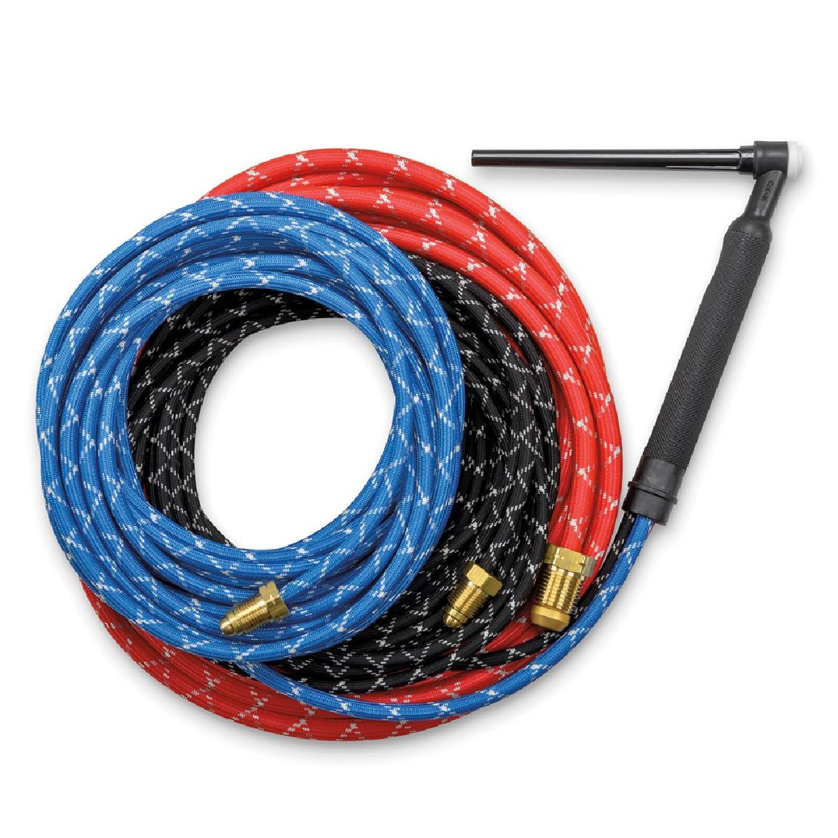 Weldcraft W-375 Super Cool Tig Torch Kit, Braided Rubber, Water Cooled